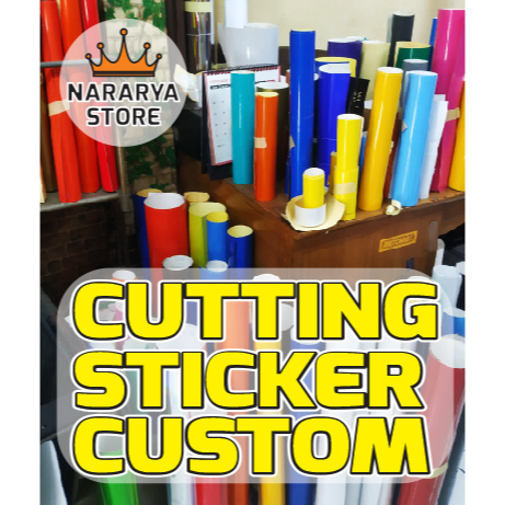 Jual Cutting Sticker Custom Design Cuting Stiker Nama Logo Komunitas ...