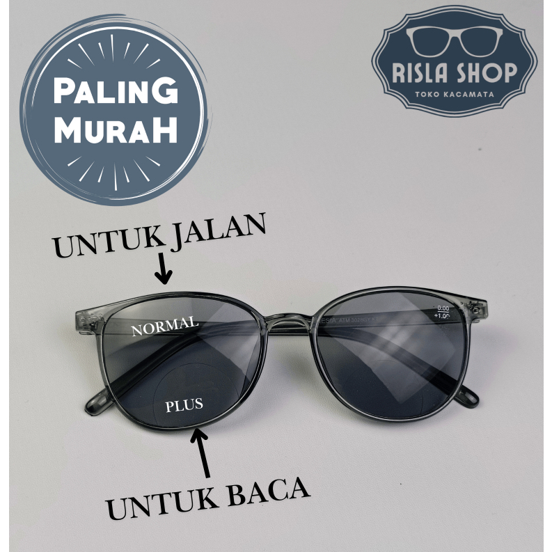 Jual Kacamata Plus Baca dan Jalan Lensa Double Fokus - Frame Pria dan ...