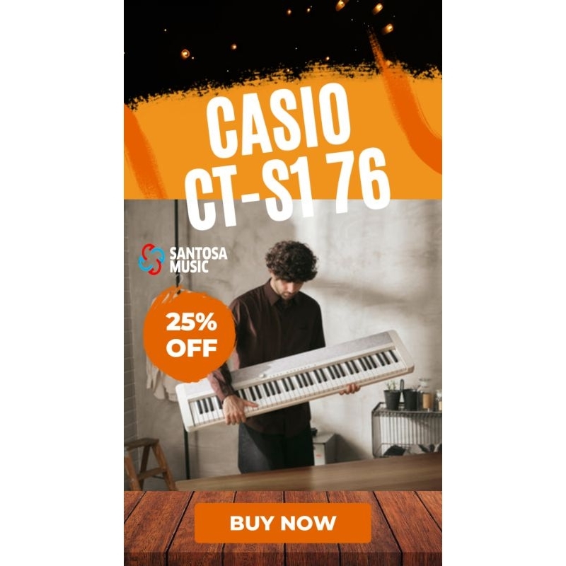 Jual Keyboard Casiotone CTS1 76 version | Shopee Indonesia