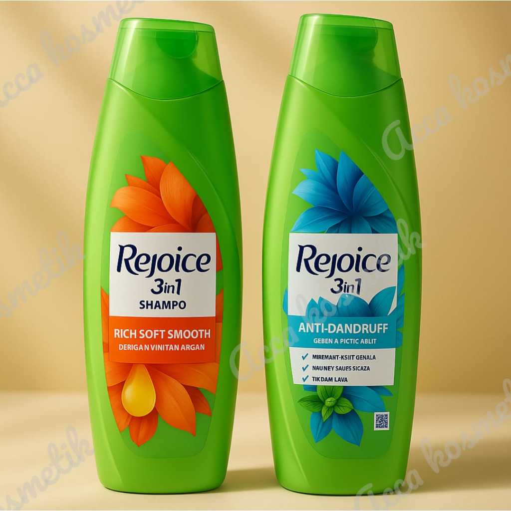 Jual Rejoice Shampoo 340ml Rich Soft Smooth & Rejoice Anti-Dandruff & Korean Jeju Rose exp 06/ ...