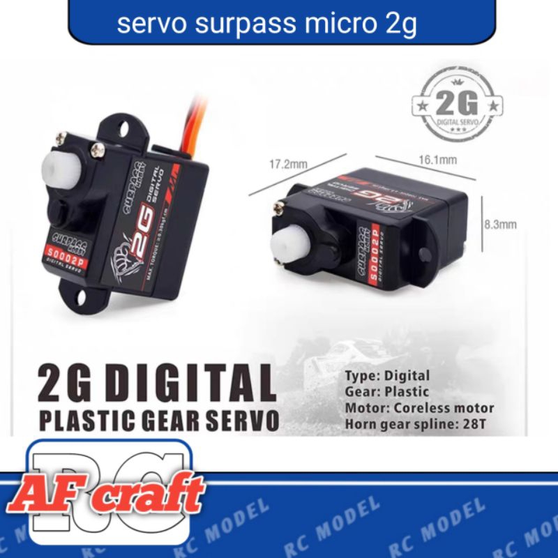Jual servo surpass super micro 2g | Shopee Indonesia