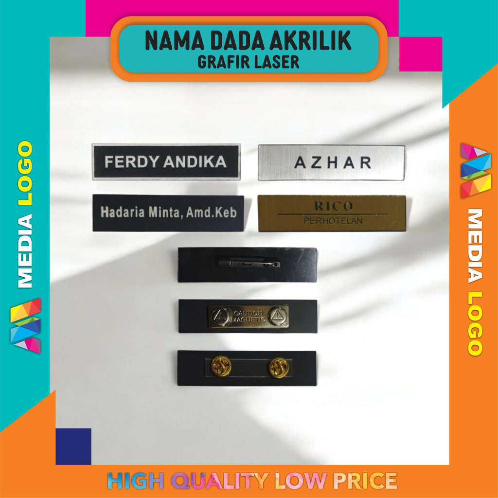 Jual GRAFIR LASER Papan Nama Dada / Name TAG PNS/ASN | Shopee Indonesia