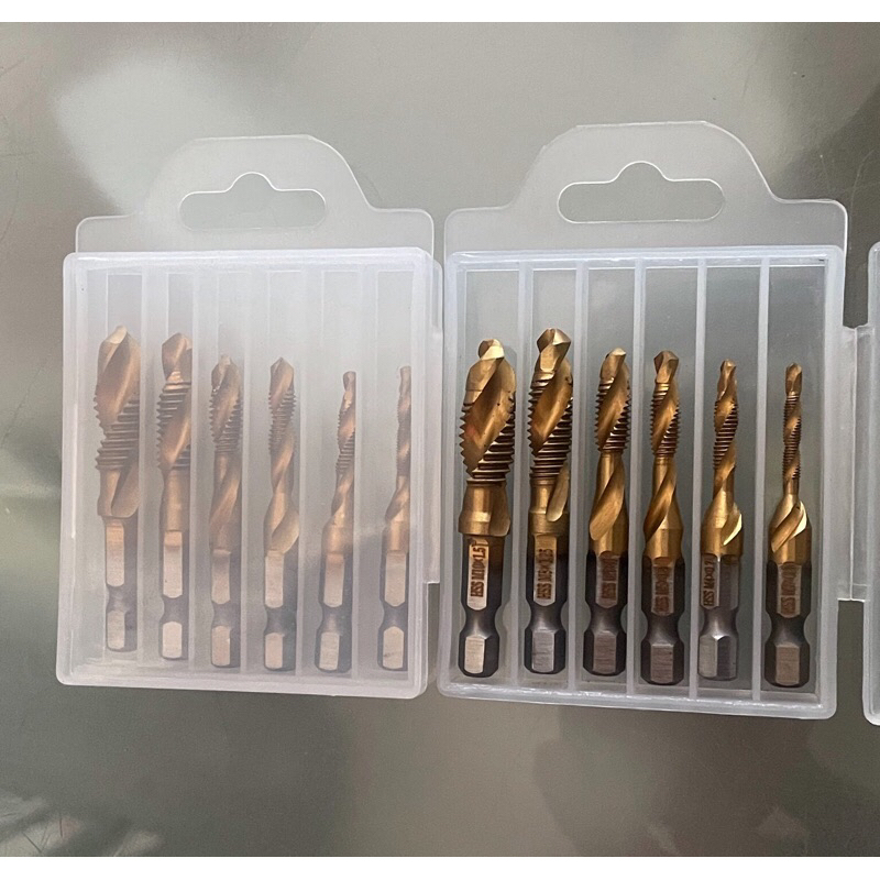 Jual mata bor pembuat ulir set m3 ,m4,m5,m8,m10 | Shopee Indonesia