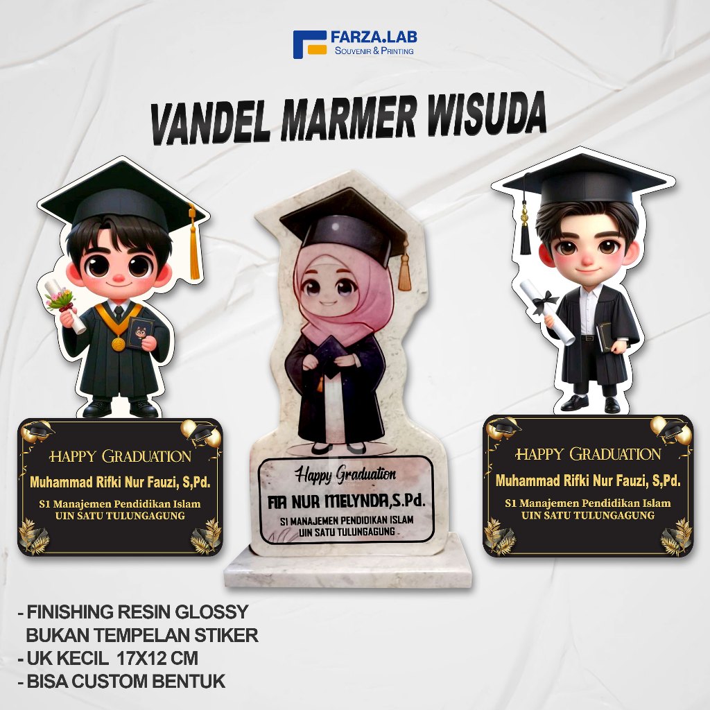Jual VANDEL WISUDA MARMER, PLAKAT WISUDA, PIALA WISUDA, PATUNG WISUDA ...