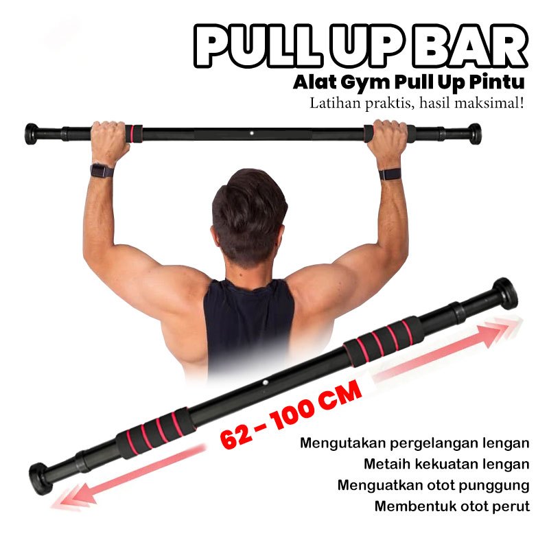Jual Pull Up Bar Peralatan Kebugaran Serbaguna Pull up bar ukuran 60 ...