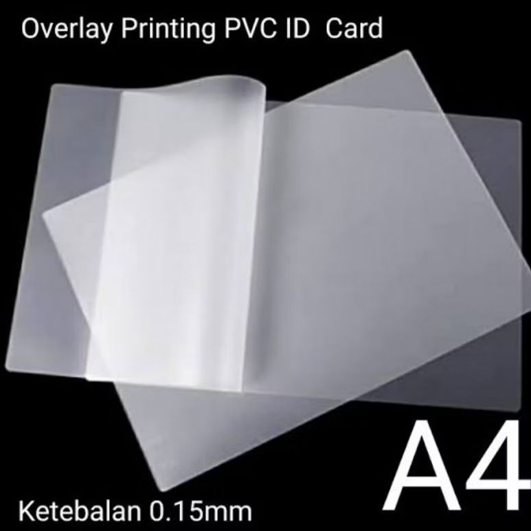 Jual OVERLAY PVC ID CARD / OVERLAY BAHAN ID CARD / BAGIAN PRINT 0.15MM ...