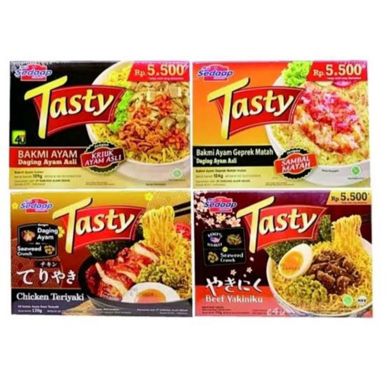 Jual Mie Instan Sedap Tasty Bakmi Ayam / Sedap Tasty Beef Yakiniku ...