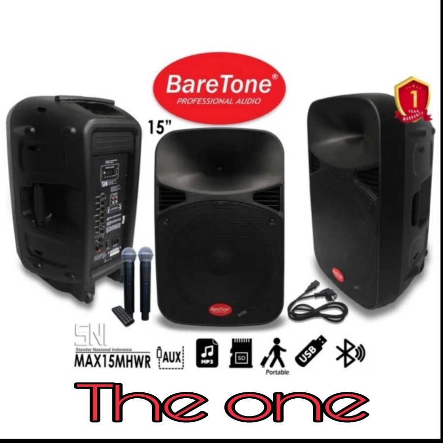 Jual SPEAKER PORTABEL BARETONE 15 INCH MAX15MHWR ORIGINAL (GOOD QUALITY ...