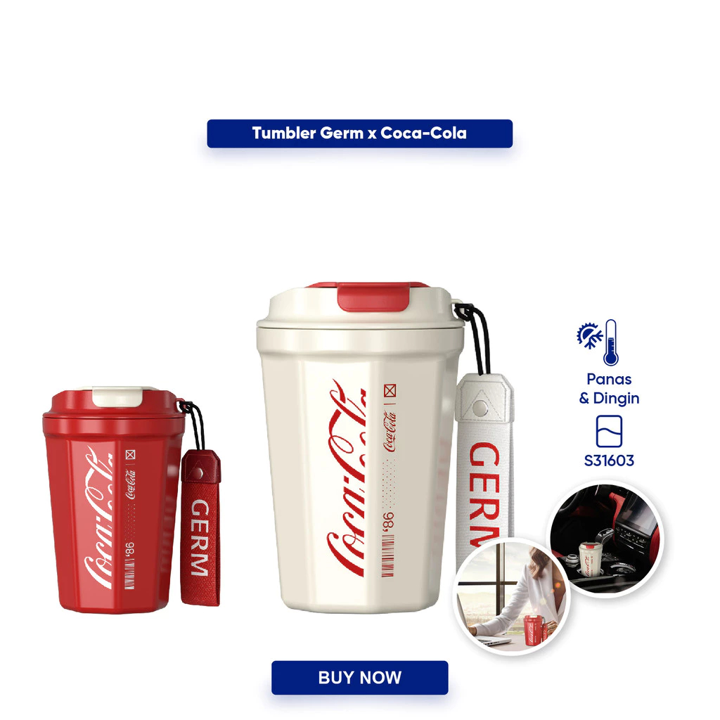 Jual GERM Coca-Cola Cangkir Merah Termos Baja Tahan Karat Cangkir Kopi ...