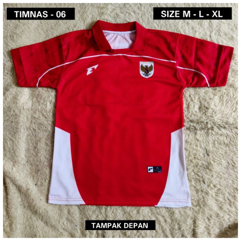Jual Jersey timnas indonesia jersey atasan merah putih unisex | Shopee ...