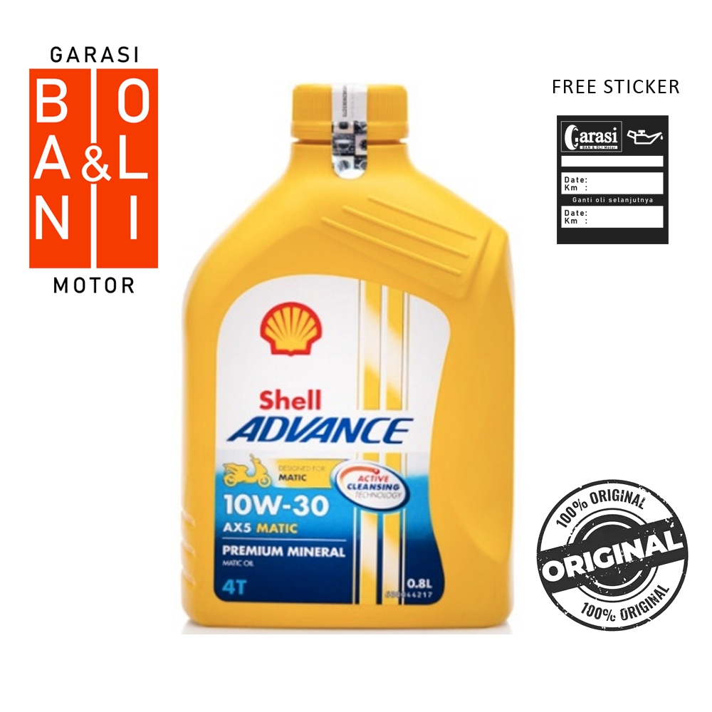 Jual Shell Advance AX5 Scooter 800ml / 0,8 L 10w-30 oil | Shopee Indonesia