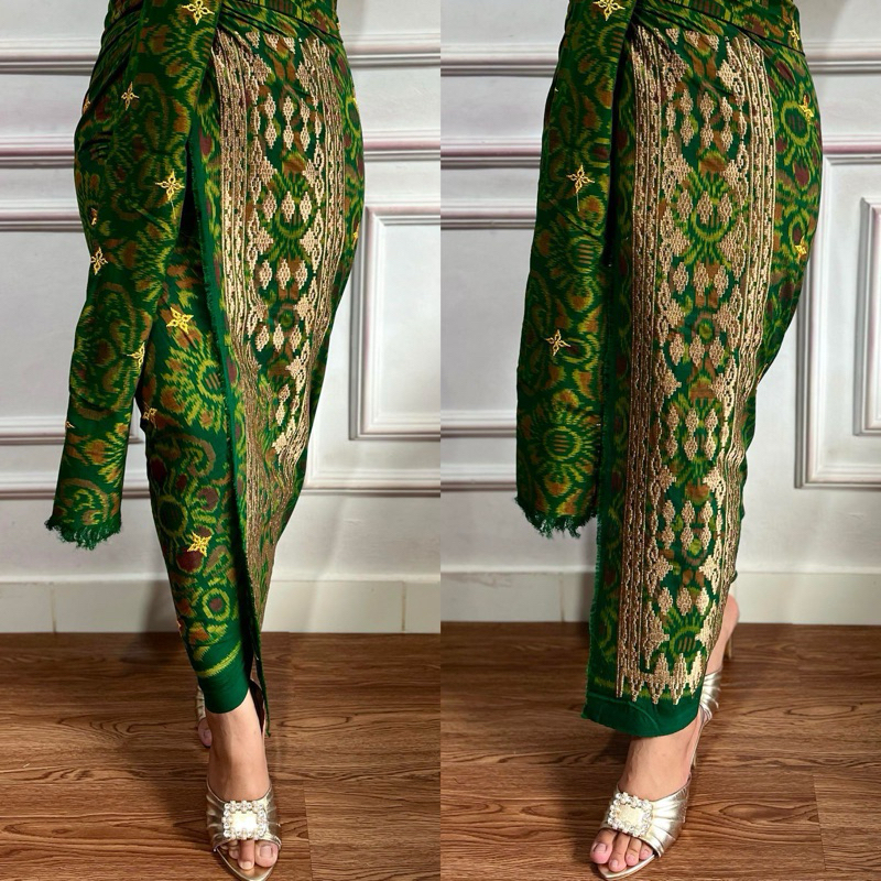 Jual Endek tenun tumpal bordir songket benang cendana set selendang ...