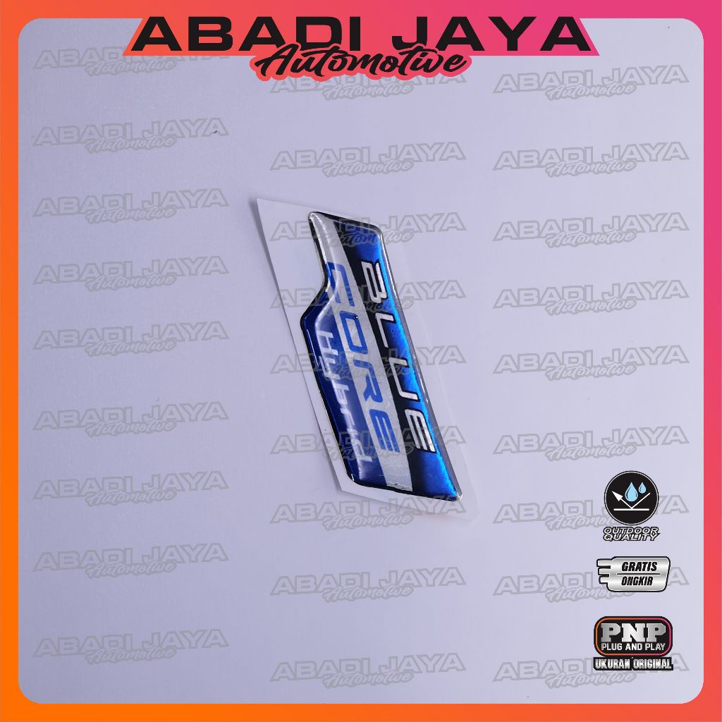 Jual emblem bluecore yamaha / sticker logo bluecore hybrid / emblem ...