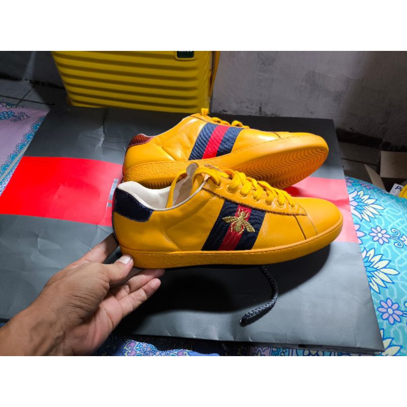 Jual Sepatu gucci logo tawon gold rare | Shopee Indonesia