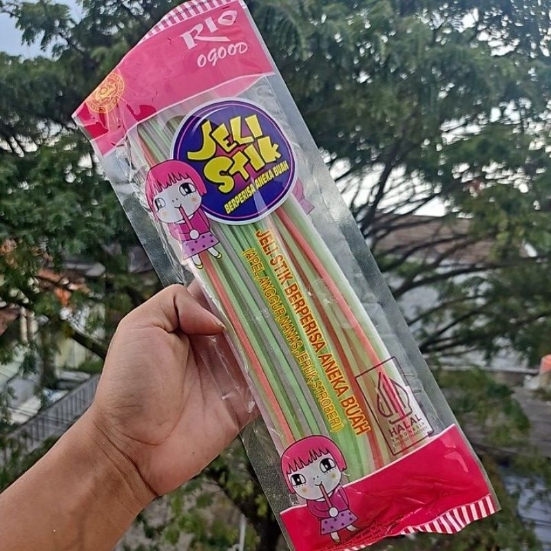 Jual permen jelly stik panjang / makanan ringan / makanan jadul / snack ...