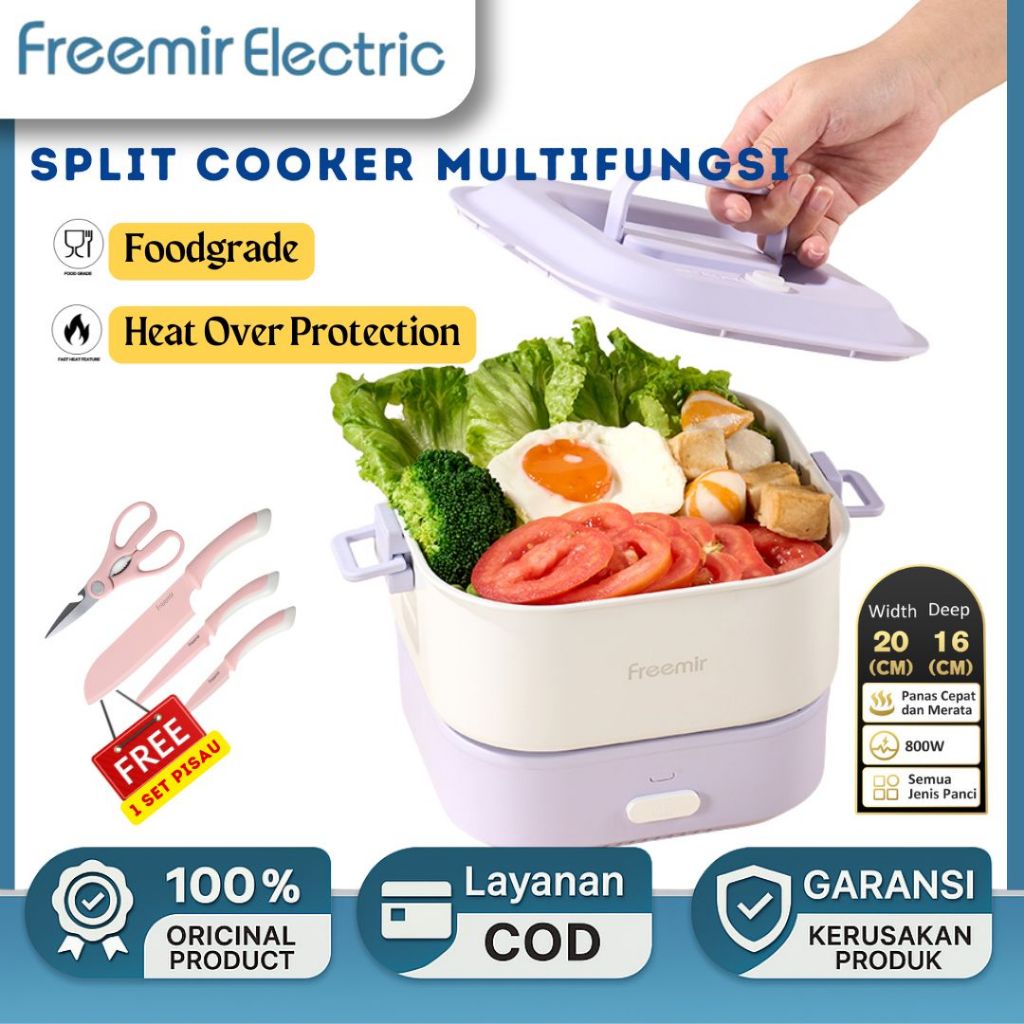 Jual [SPECIAL LIVE] freemir Panci Listrik Portable Anti Lengket ...