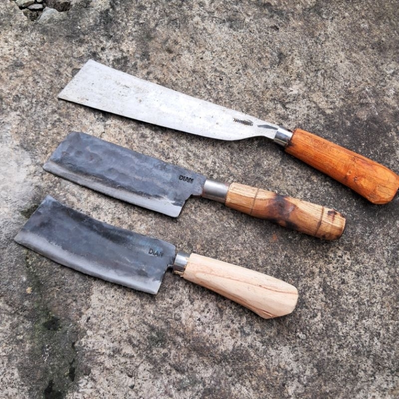 Jual 3pcs pisau cacah daging pisau cacah tulang pisau ikan pisau potong ...
