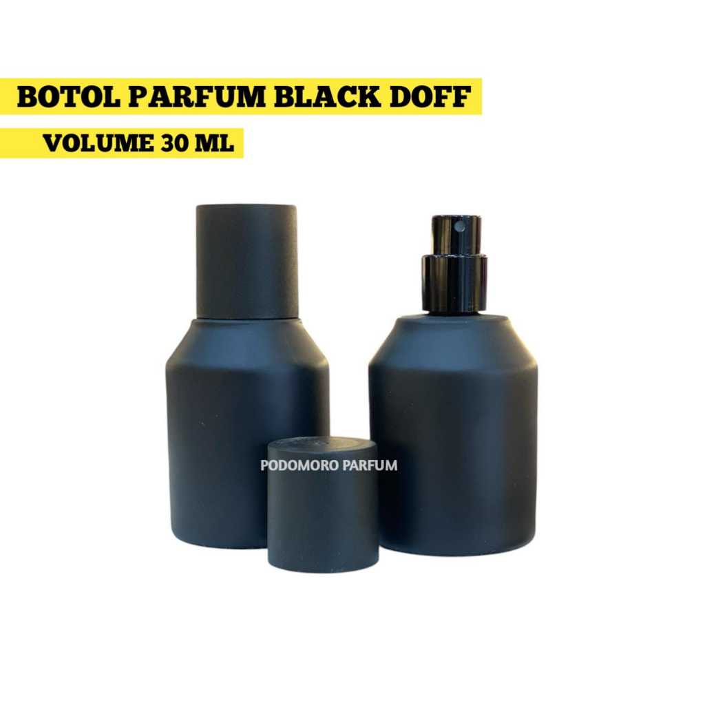 Jual Botol Parfum Kosong Black Doff 30ml Drat Ulir Spray Hitam Matte ...