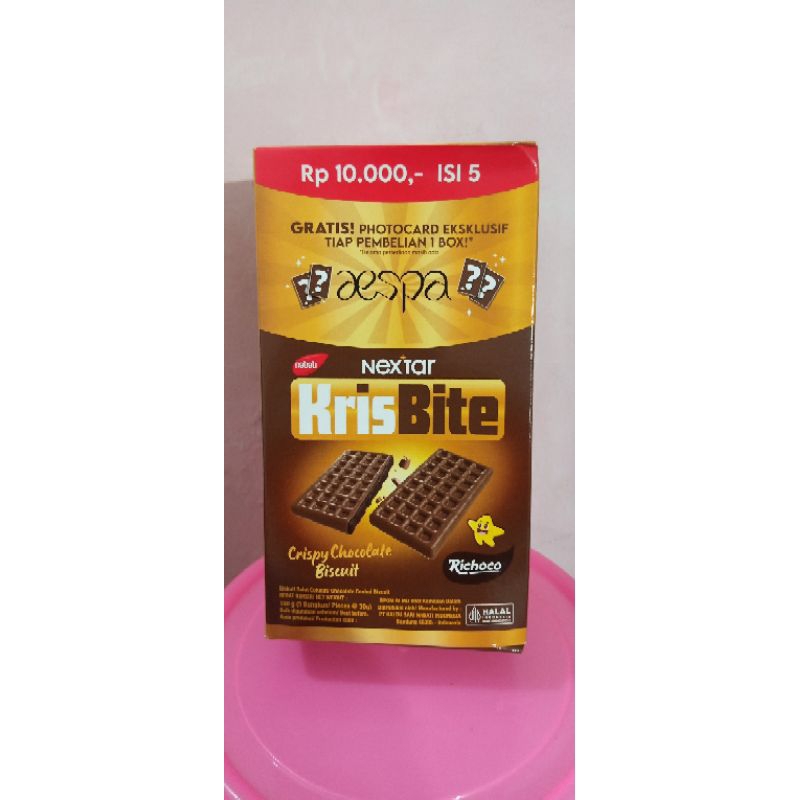 Jual nextar krisbite 150 gr biskuit salut cokelat isi 5 bungkus ...