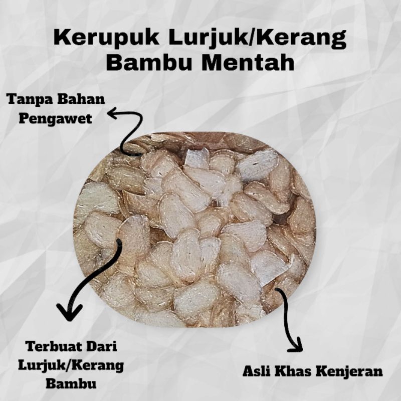 Jual KERUPUK LURJUK/KERANG BAMBU MENTAH 100gr | Shopee Indonesia