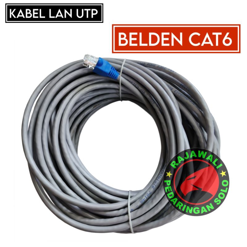 Jual Kabel Lan UTP BELDEN CAT6 10m 15m 20m KABEL Router Internet Indihome | Shopee Indonesia