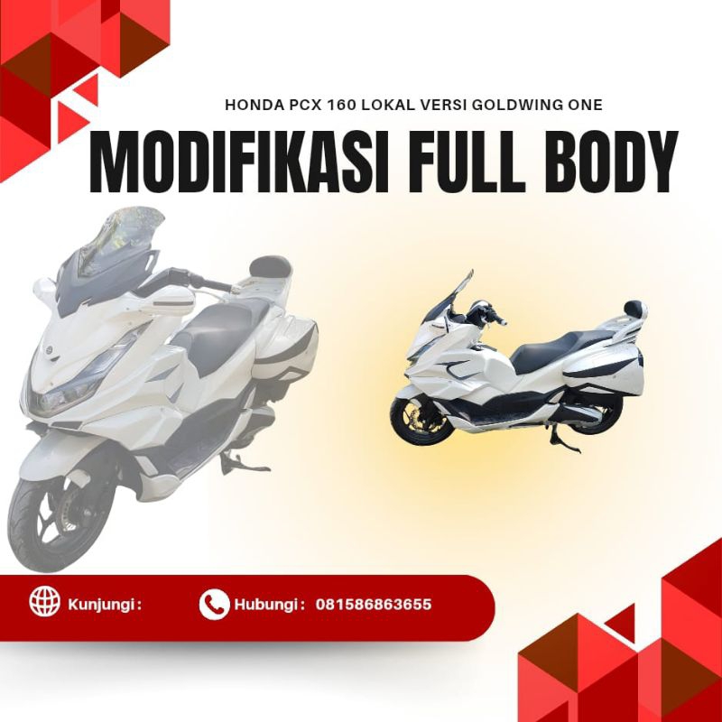 Jual Modifikasi Honda Pcx 160 Goldwing One | Shopee Indonesia