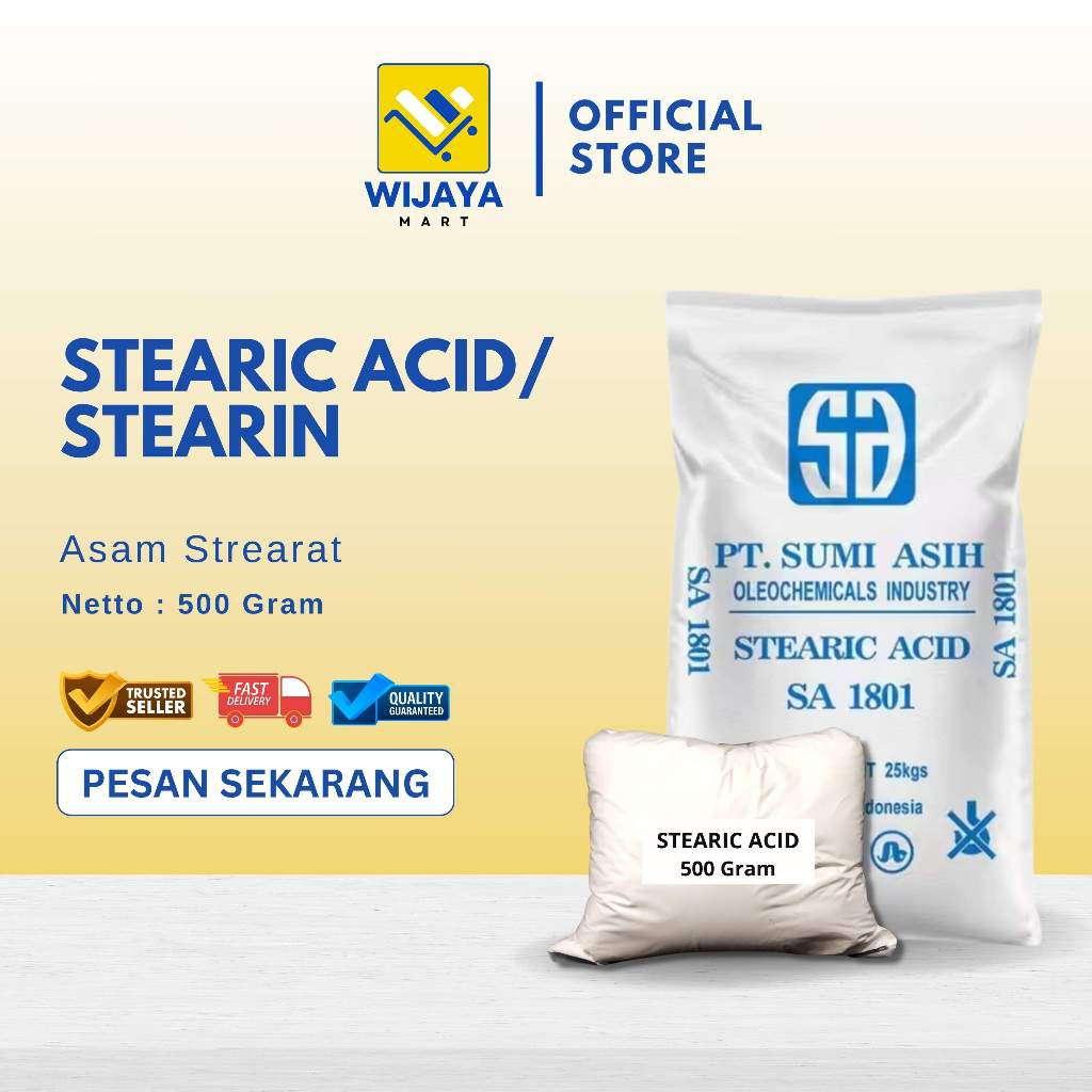 Jual Stearic / Asam Stearat / STEARIN 500 Gram | Shopee Indonesia