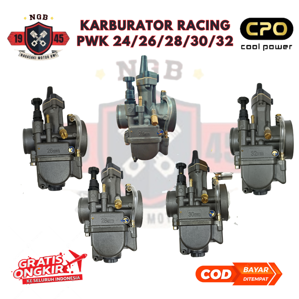 Jual Karburator Racing Original CPO PWK 26 / 28 / 30 / 32 - Karbu PWK Resing Motor Universal ...