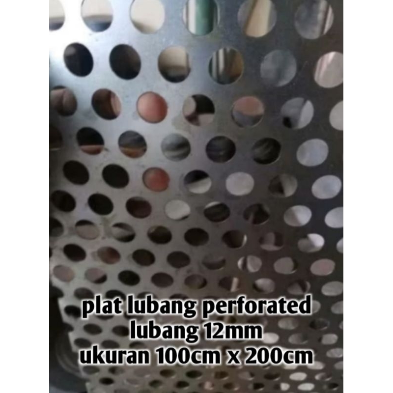 Jual Plat Lubang Besi Perforated 12mm Ukuran 100cm x 200cm | Shopee ...