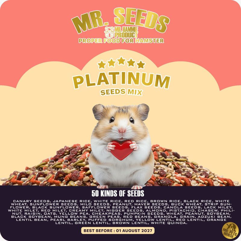 Jual Mr Seeds Platinum By Mr Pets Indonesia dengan 50 Macam Biji-bijian ( Seed Mix Untuk Hamster ...