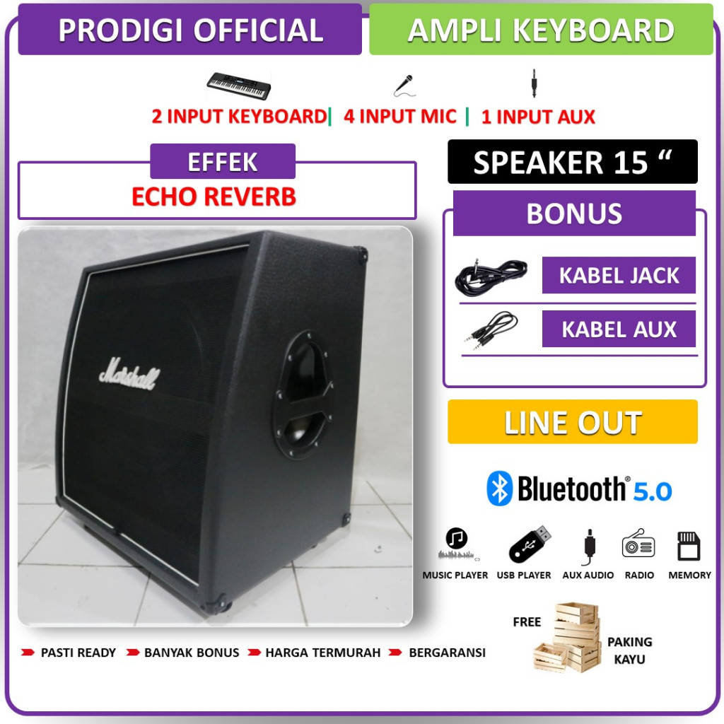 Jual Ampli Keyboard 15 Inch & Drum Elektrik & Vocal bisa untuk karaoke ...