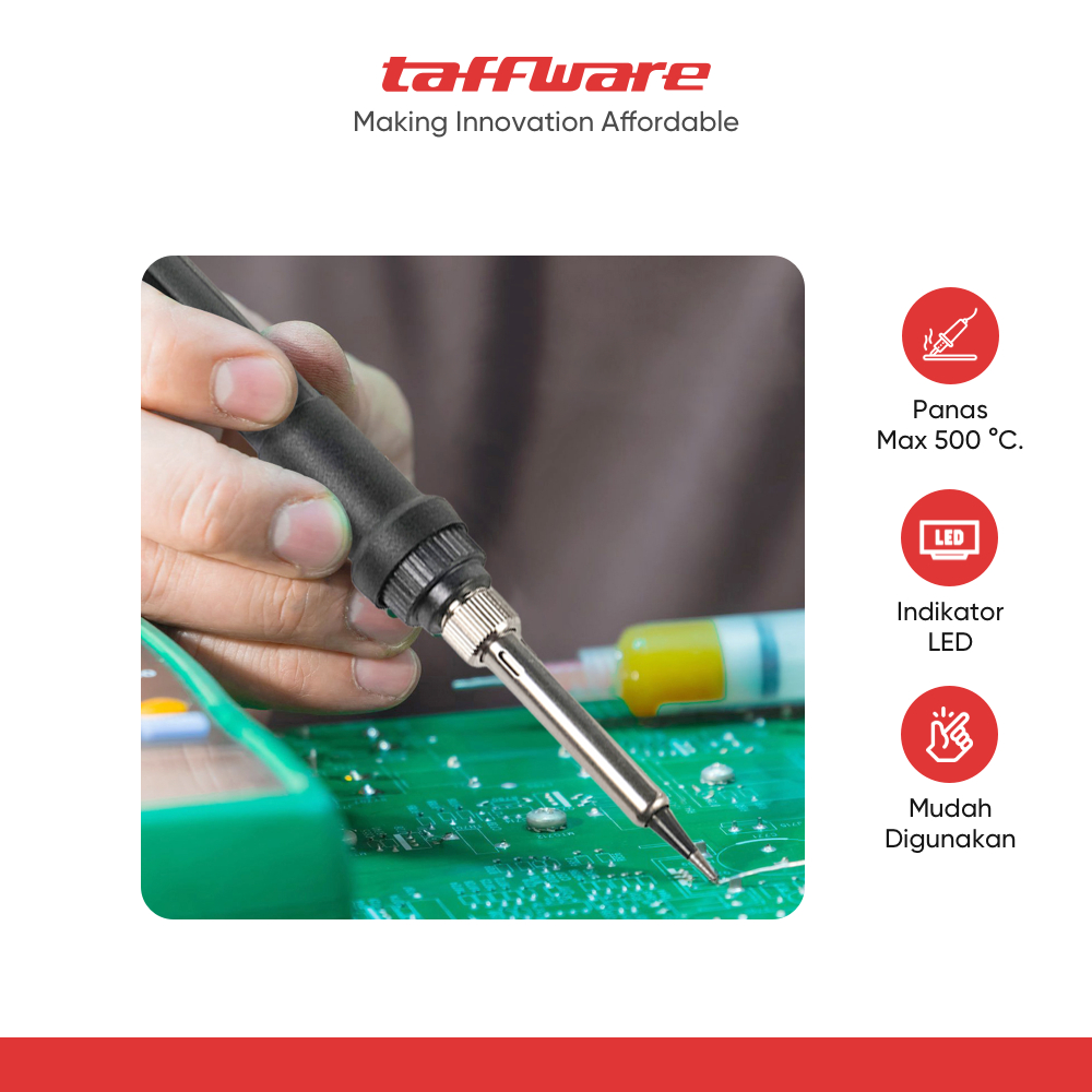 Jual Taffware Electric Solder LCD Soldering 80W 220V - 908S | Shopee ...