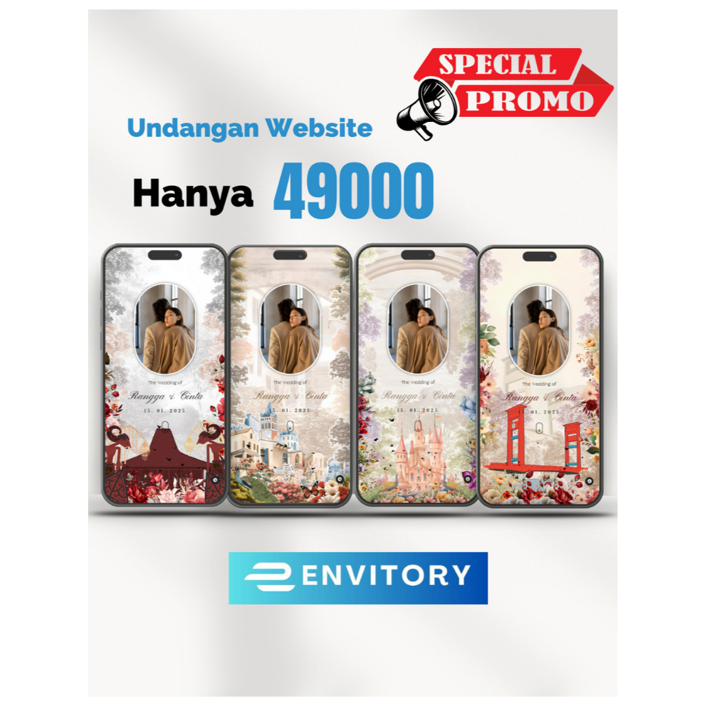 Jual Undangan Digital Tema Flower Art Adat | Shopee Indonesia