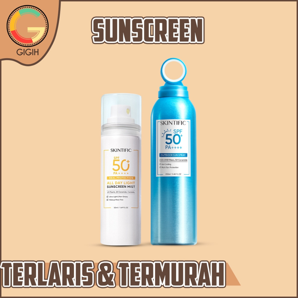 Jual SKINTIFIC SUNSCREEN SPRAY SERIES ( OUTDOOR SUN SPRAY / SUNSCREEN ...