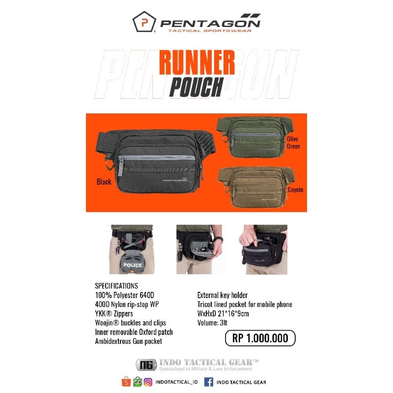 Jual Pentagon Runner Pouch | Shopee Indonesia