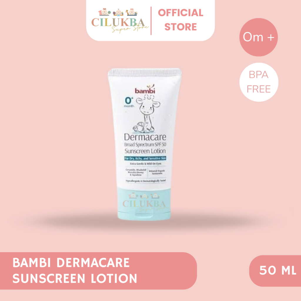 Jual BAMBI DERMACARE SUNSCREEN LOTION SPF 50 PA +++ | SUNSCREEN ...