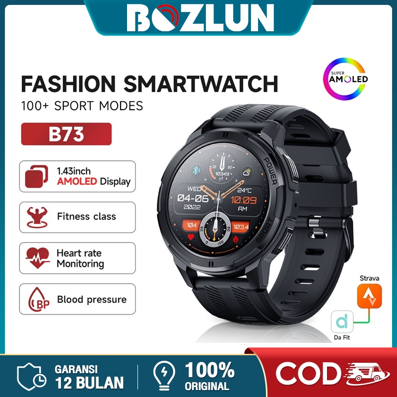 Jual BOZLUN Smartwatch Sentuh Penuh NFC Bluetooth Panggilan Jam Tangan ...