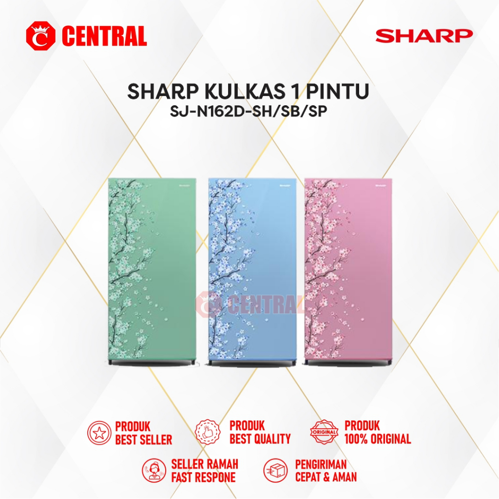 Jual KULKAS SHARP SJ-N162 GARANASI RESMI 5TAHUN SJN 162 | Shopee Indonesia