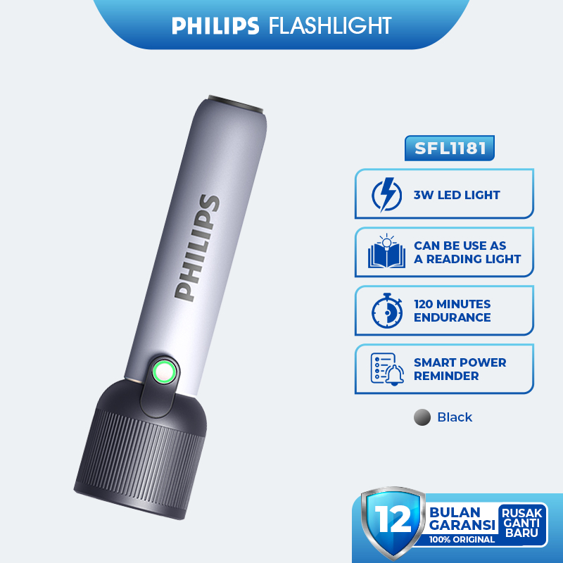 Jual Philips - Senter Rechargeable Flashlight Multifungsi SFL 1181/56 ...