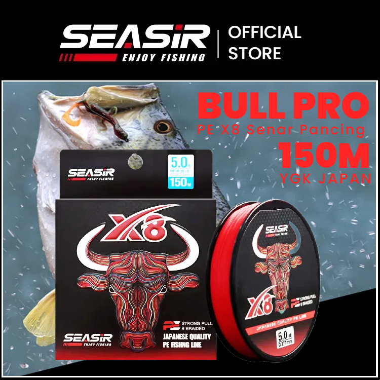 Jual [OFFICIAL] SEASIR x SEAHUNTER PE X8 Senar Pancing BULL PRO ...