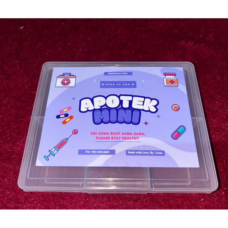 Jual apotek mini/ apotik mini murah/ kotak obat custom | Shopee Indonesia