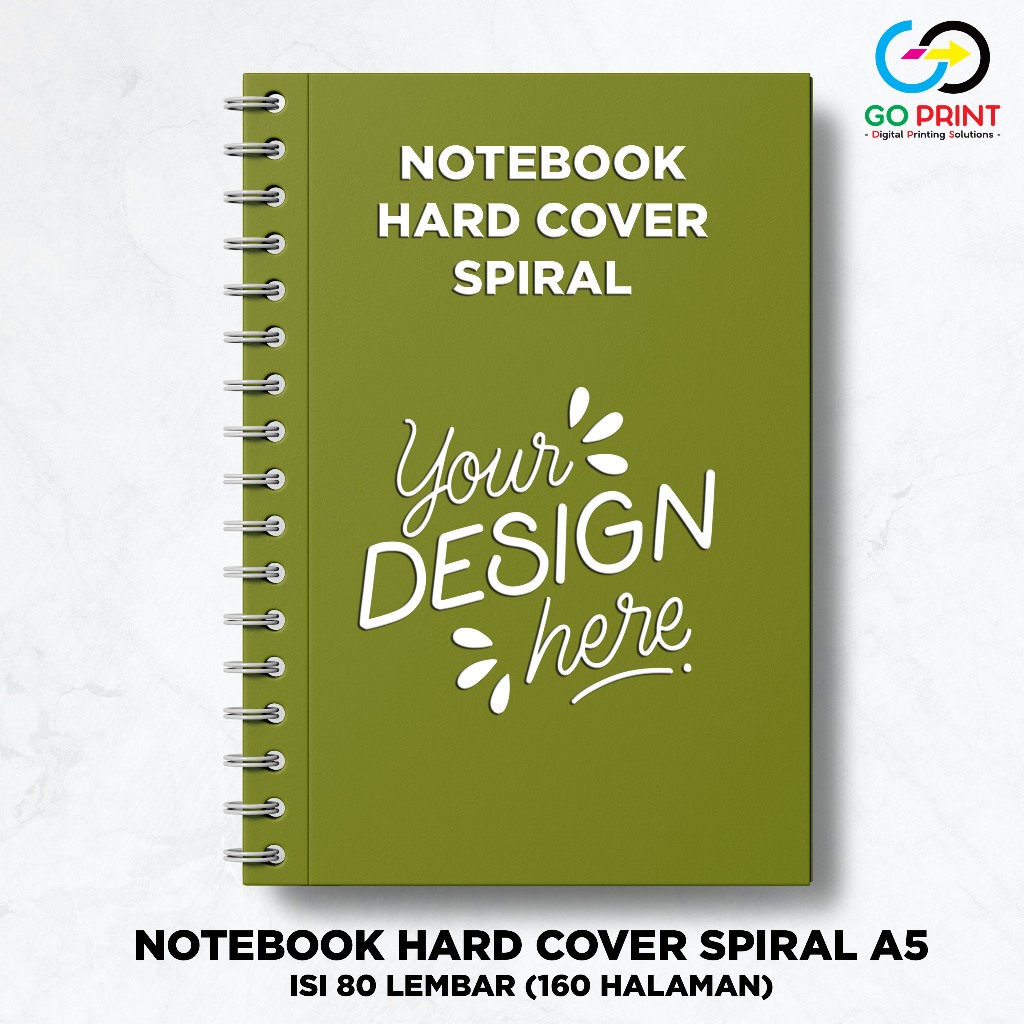 Jual Notebook Hardcover Custom A5 Spiral / Buku Catatan / Block Note ...