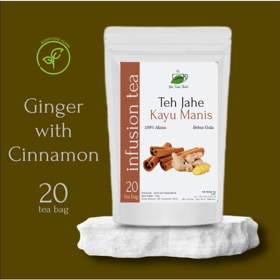 Jual TEH JAHE + KAYU MANIS / GINGER with CINNAMON TEA (20 tea bag ...