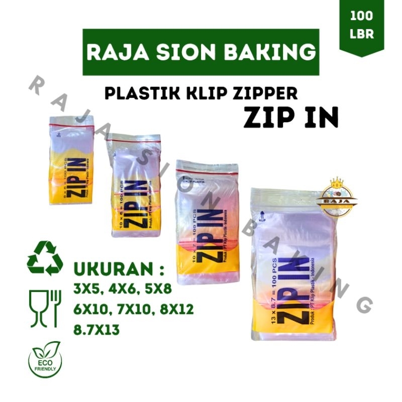 Jual Plastik Klip Zipper Ziplock ZIP IN - All Size / Klip Obat / Klip ...