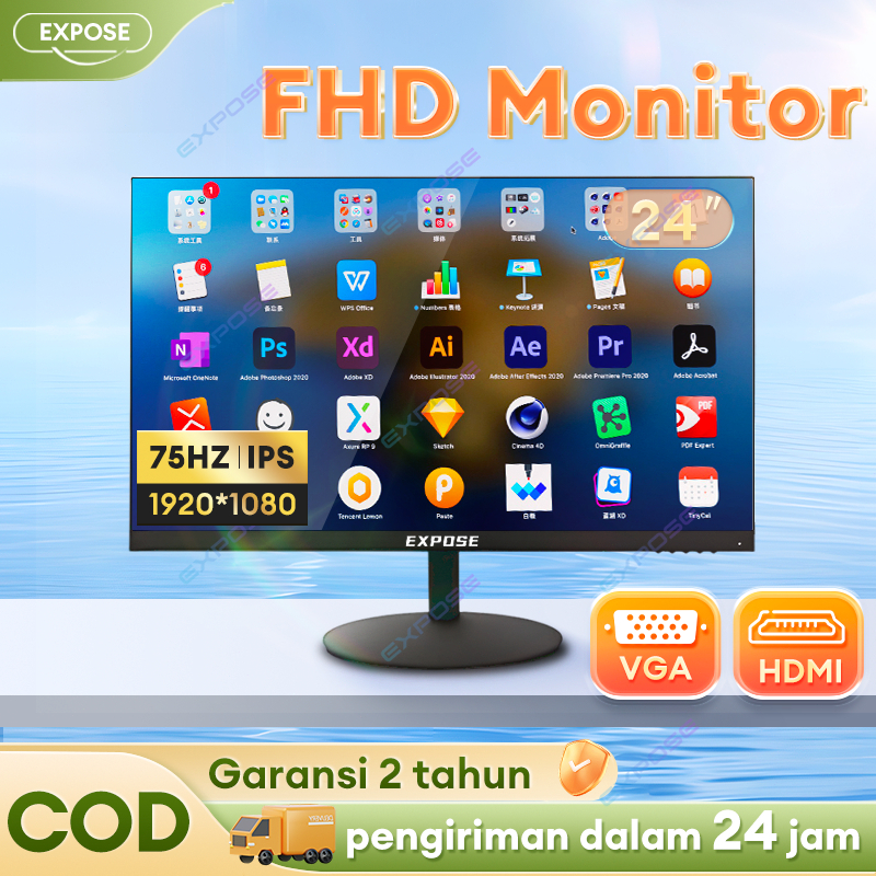 Jual Monitor PC 19inch Monitor 24 Inch Gaming Monitor 75HZ Monitor 22 ...