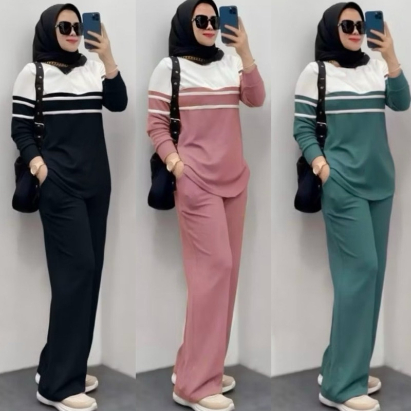 Jual ARSITA SET CRINKLE AIRFLOW LD 110 // SETELAN POLOS // ONE SET WANITA // SETELAN KOMBINASI ...