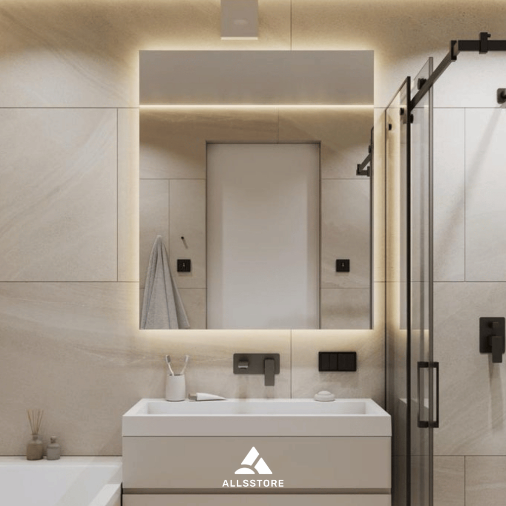 Jual Cermin Persegi LED - Cermin LED Dinding Estetik Touchscreen ...