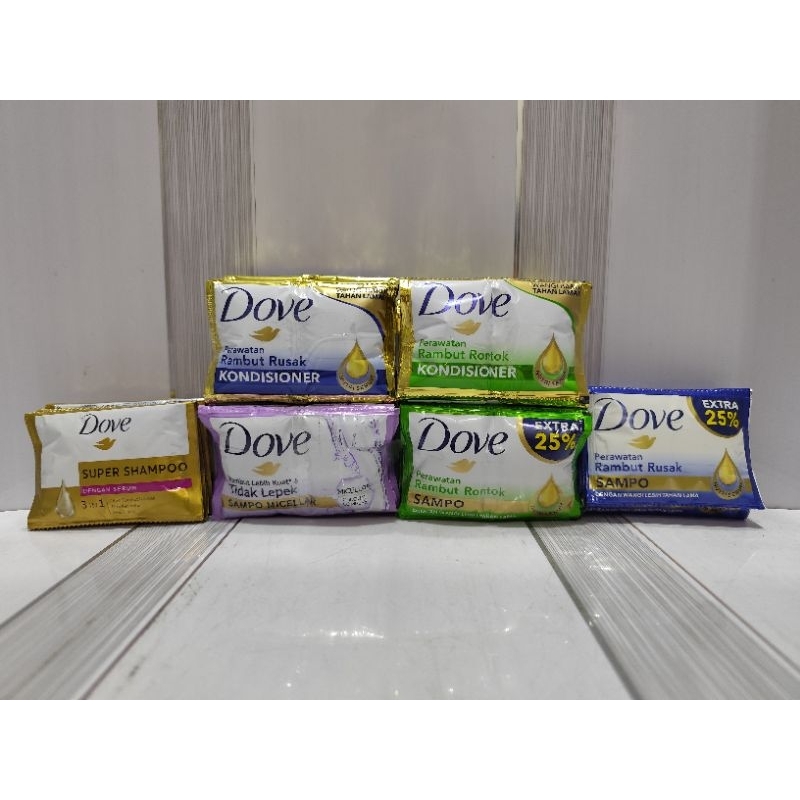 Jual Dove Shampo Sachet 10ml x12 pcs | Shopee Indonesia