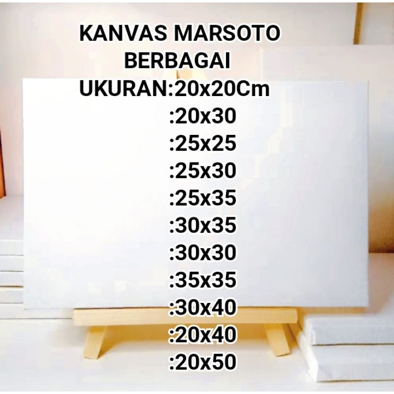 Jual Kanvas Marsoto 30x40cm/20x30cm/30x30cm/20x20 cm dan ukuran lain ...