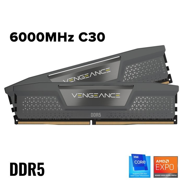 Jual CORSAIR VENGEANCE 32GB(2x16GB) DDR5 DRAM 6000MHz C30 INTEL XMP/AMD EXPO Memory | Shopee ...